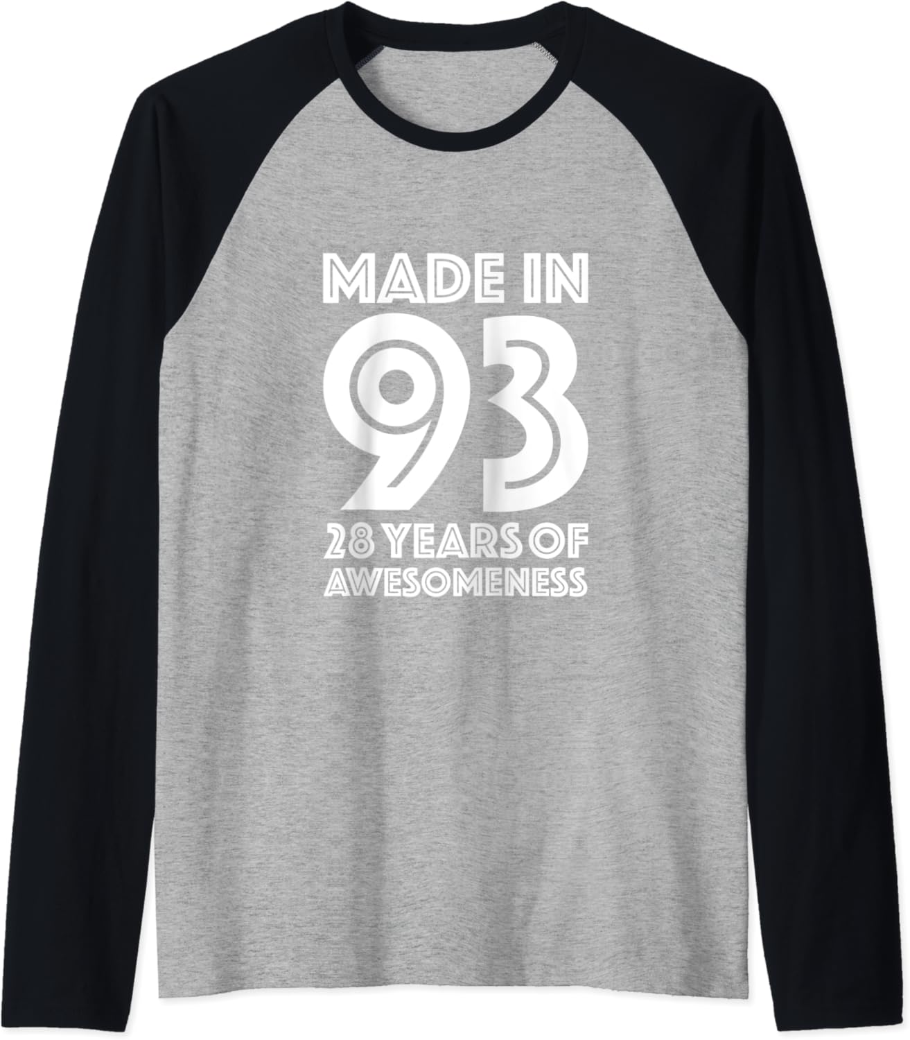 28th Birthday Gift For Him Men Age 28 Year Old Son 1993 Raglan Baseball 28th-birthday-gift-for-him-men-age-28-year-old-son-1993-raglan-baseball